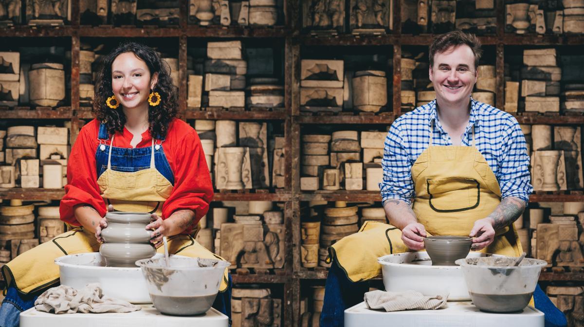 The Great Pottery Throw Down Series 8 - Olivia & Chris – Double Exit Week Two | Channel 4